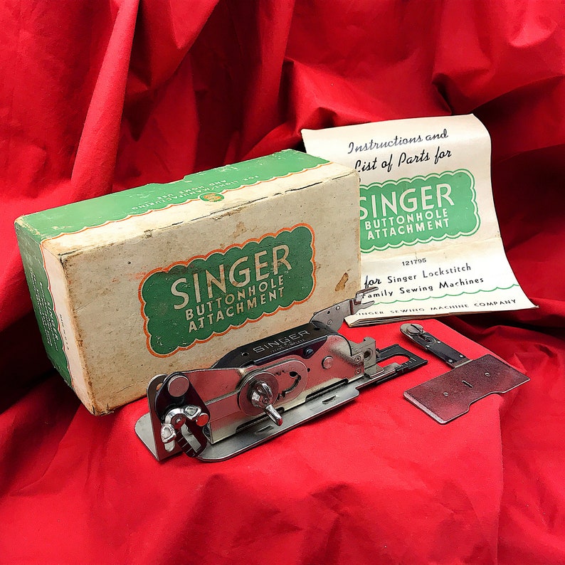 SINGER SIMANCO 121795 Buttonholer Attachment Low Shank 201 - Etsy