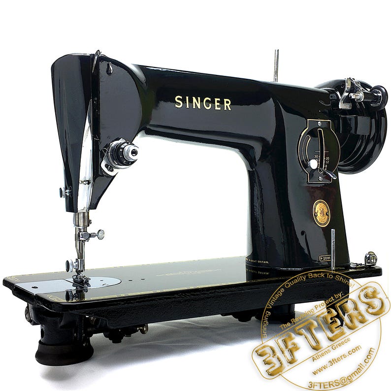 SINGER 201k Heavy Duty Sewing Machine Serviced & Restored by 3FTERS - Etsy