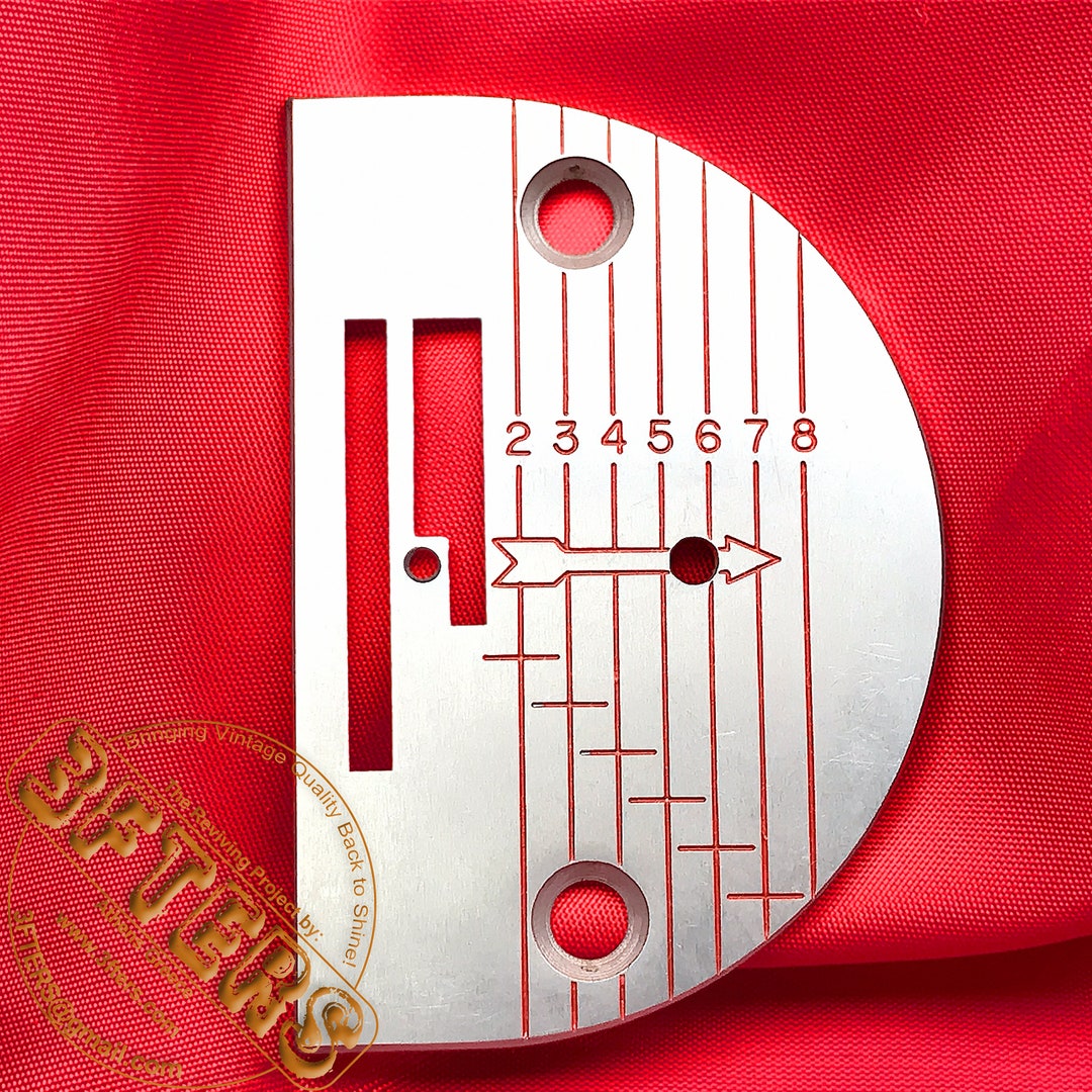 Vintage SINGER SIMANCO Needle Plate Graduated Throat Plate for SINGER ...