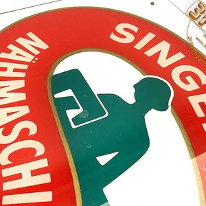 SINGER Sewing Machines Glass Sign German Nahmaschinen - Etsy