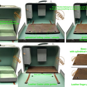 VTG German SINGER Sewing Machine Case & Base With Extension Board Box ...