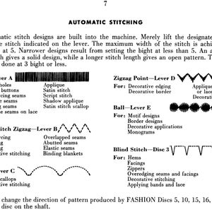 Individual SINGER Flat Cams Fashion Decorative Discs Zig-zag 306k 319k ...