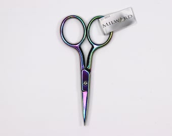 Milward Multi-colour Rainbow Embroidery Scissors 3.5/9cm Sharp Point ...