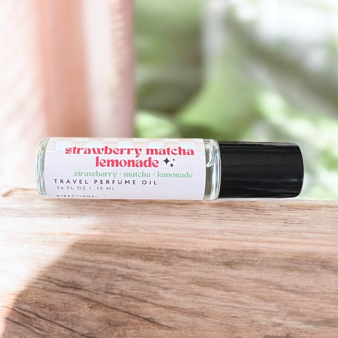 Strawberry Matcha Lemonade Perfume Oil, Matcha Perfume, Indie Perfume ...