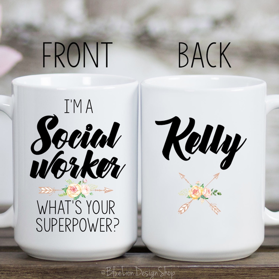 Social Worker Gift, Social Worker Mug, Social Worker Superpower Mug ...