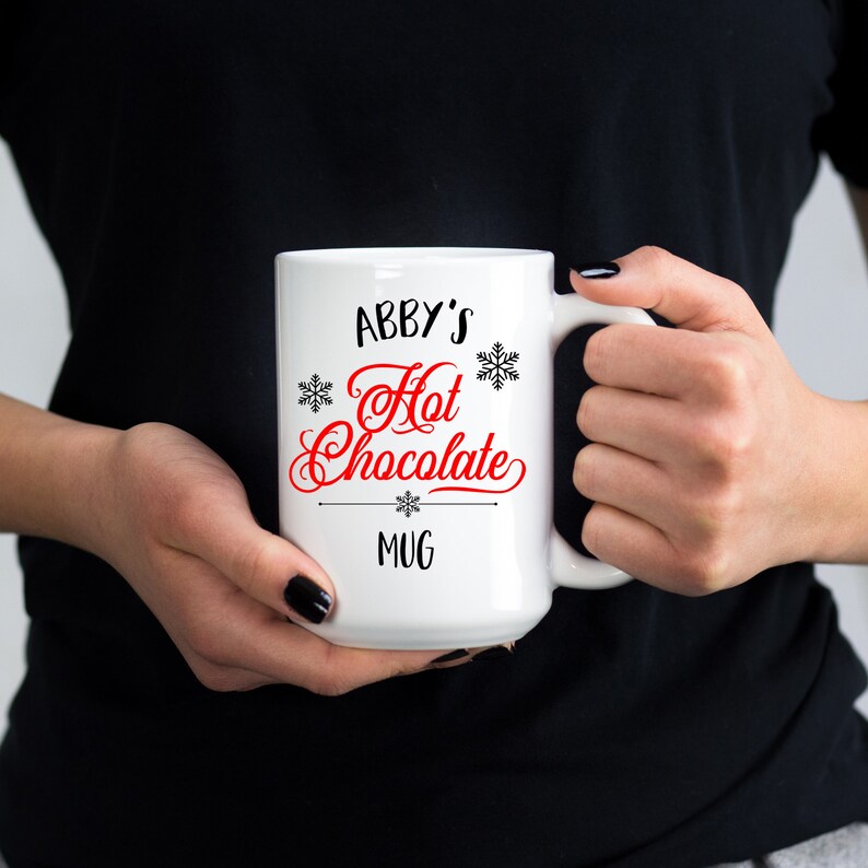 Hot Chocolate Mug Personalized Hot Chocolate Mug Holiday - Etsy