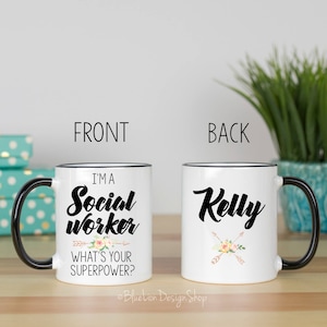 Social Worker Gift, Social Worker Mug, Social Worker Superpower Mug ...