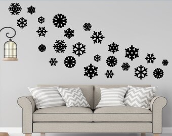 Snowflake decal | Etsy