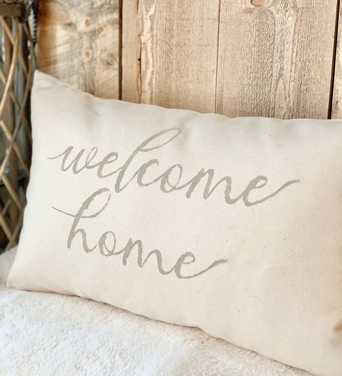Farmhouse Pillows - Welcome Home Throw Pillow or Pillow Cover - Etsy