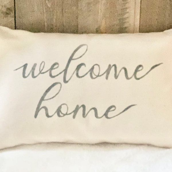 Welcome Pillow - Etsy