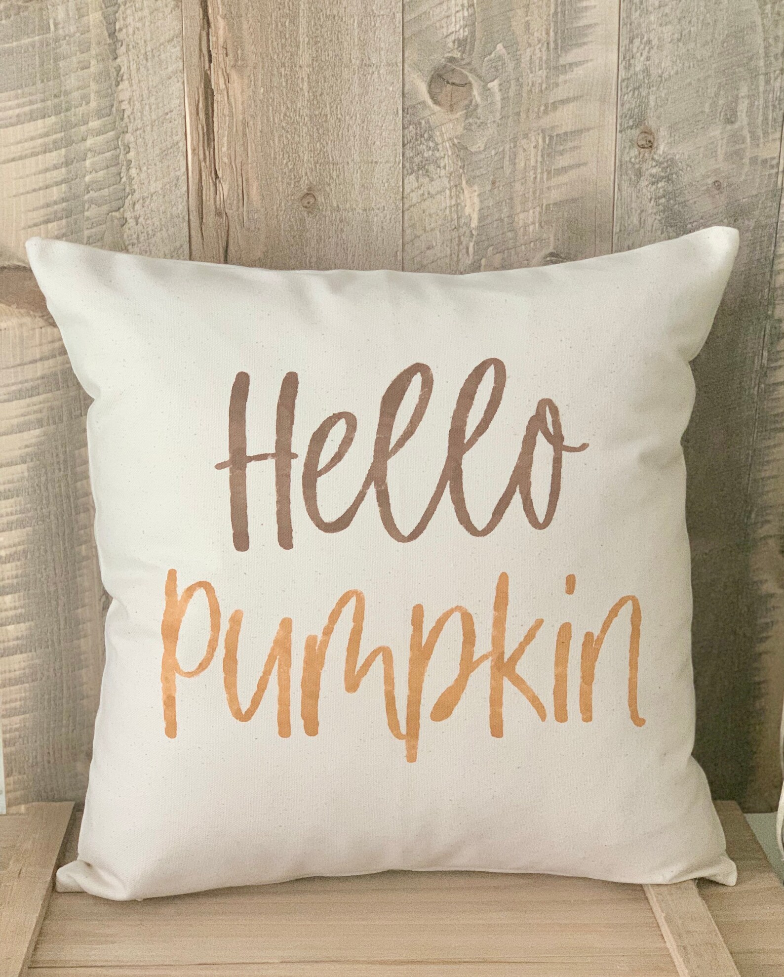 Farmhouse Pillows Hello Pumpkin Throw Pillow or Cover - Etsy