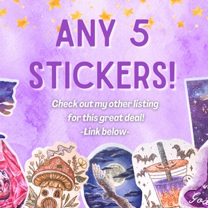 Celestial Dragon Moon Sticker Fantasy Animal Vinyl Sticker Cute ...