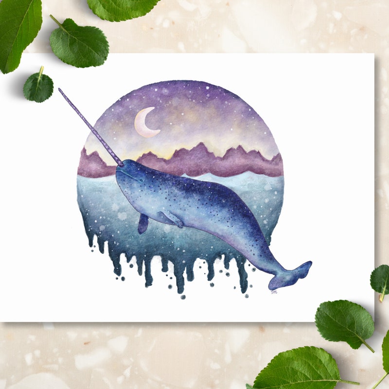 Narwhal Print - Etsy