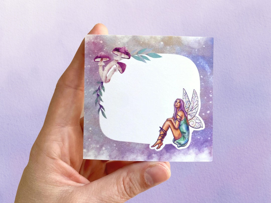 Fairy Mushroom Sticky Notes Cute Cottagecore Stationery for - Etsy