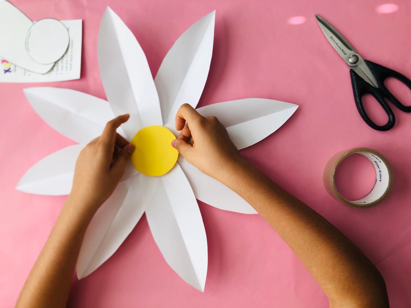 Paper Flower Daisy Template, Printable PDF - Paper Daisy Template, DIY ...