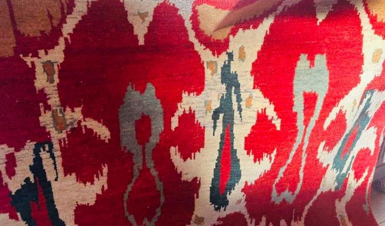 Large Luke Irwin Ikat Rug 270cmx300 - Etsy