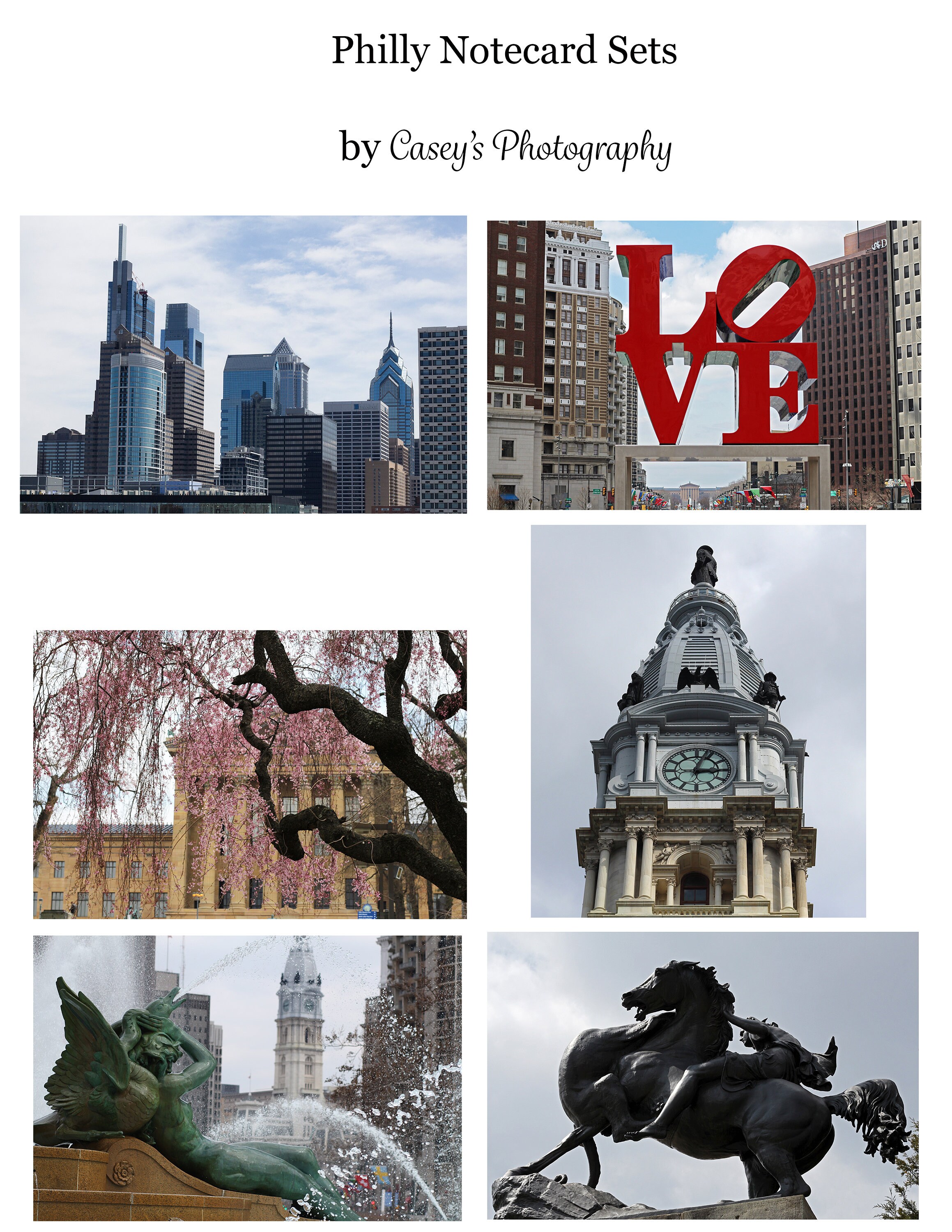 Carte de note personnalisée définie à partir de la sélection de photos ...