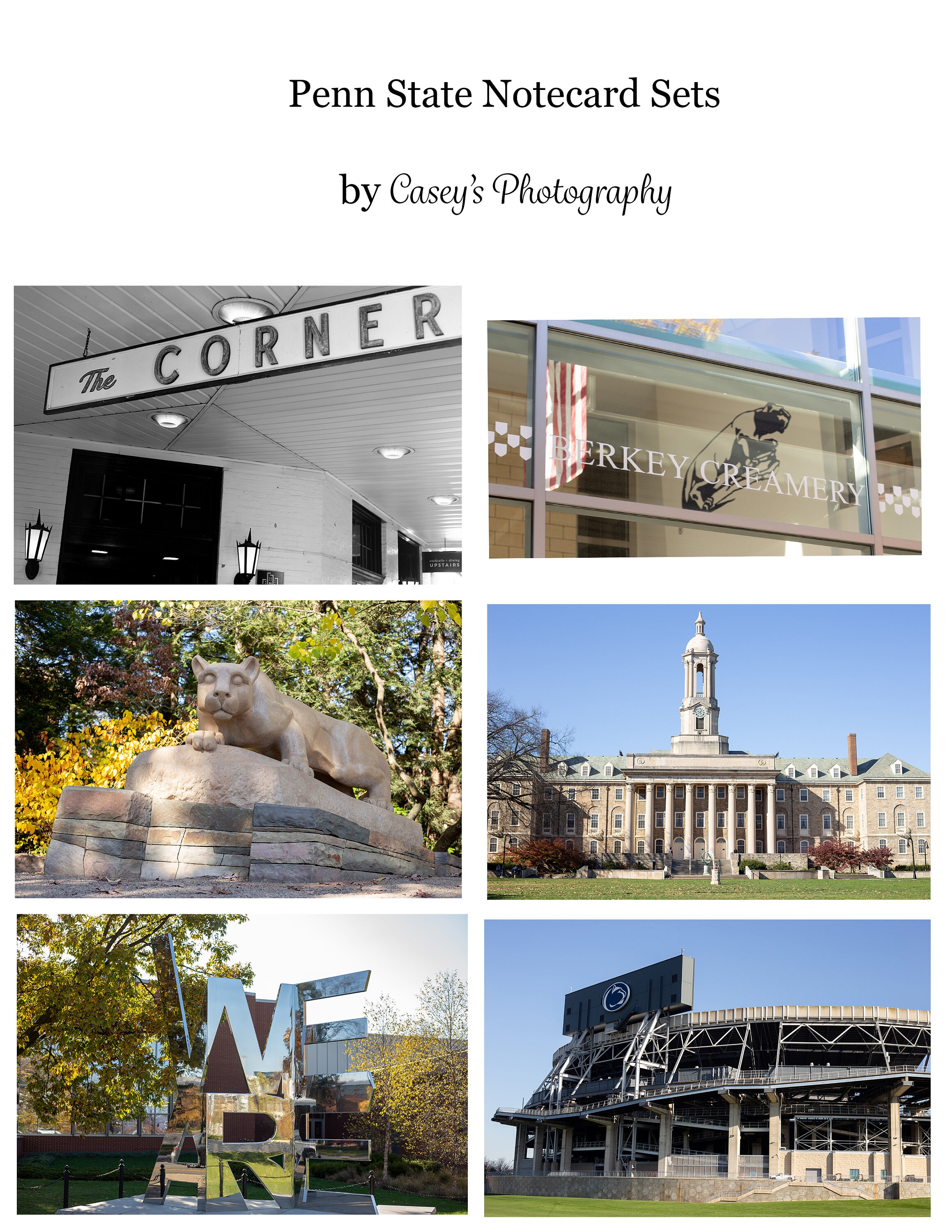 Carte de note personnalisée définie à partir de la sélection de photos ...