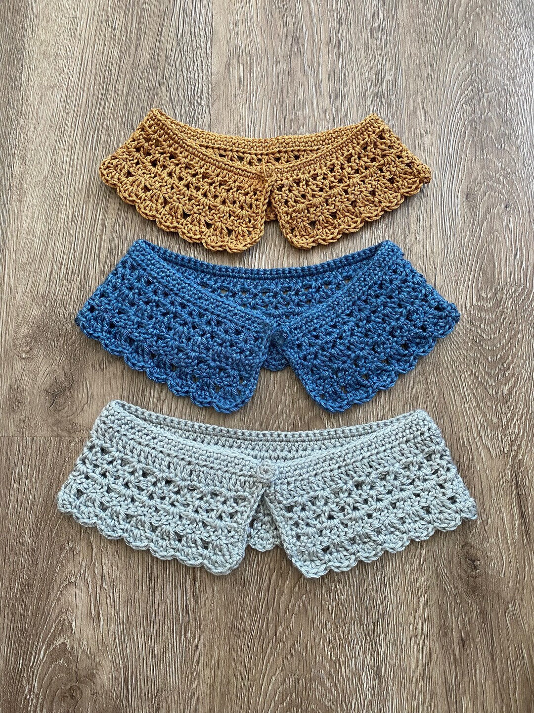 Crochet Lace Collar. Handmade Vintage Style Crochet Collar. Old ...