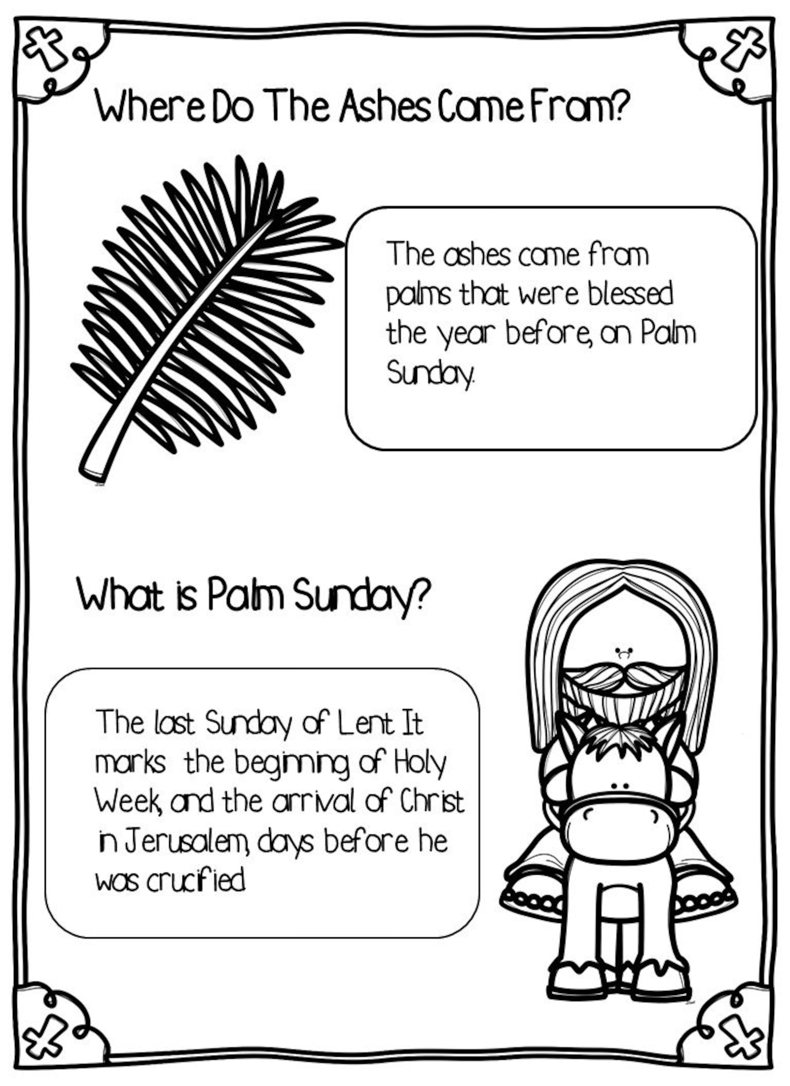 Ash Wednesday Packet - Etsy