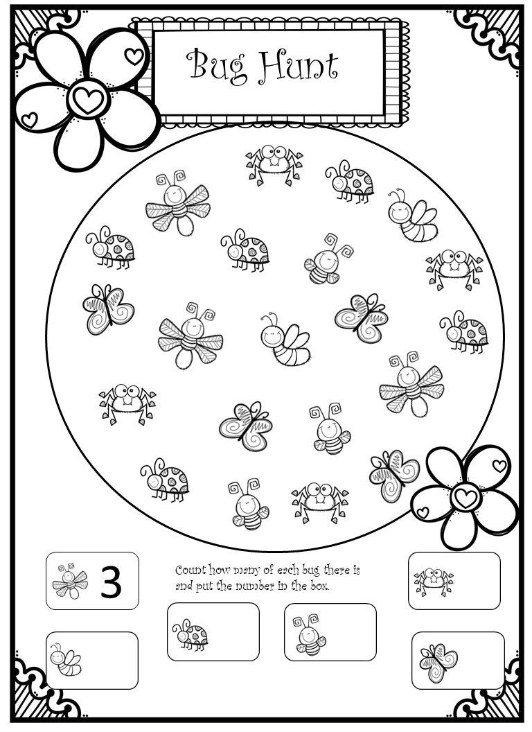 Prek-k+ Spring Worksheet Package - Etsy