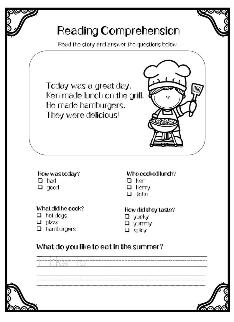 Pre-k+ Summer Package - Etsy