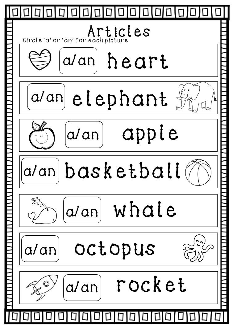 K-2 Grammar Package | Etsy