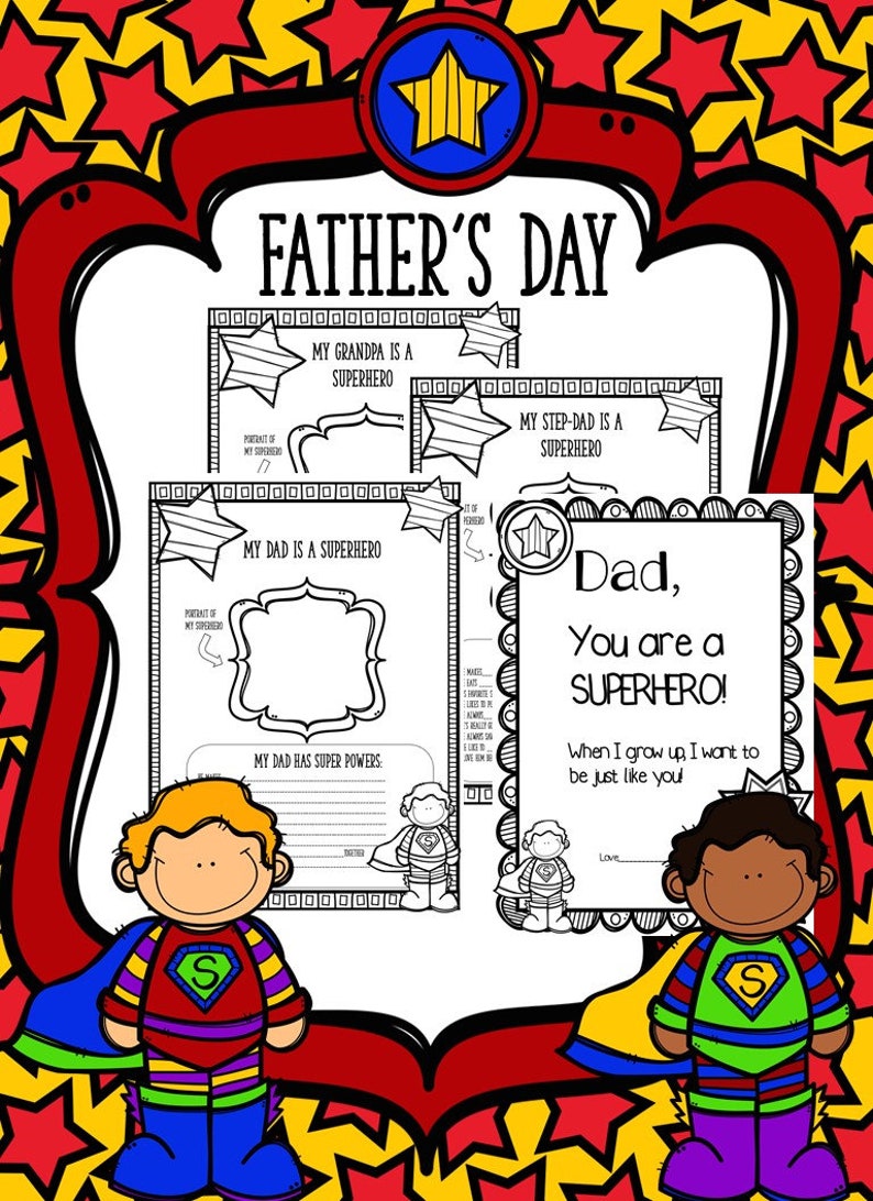 Superhero Father's Day - Etsy