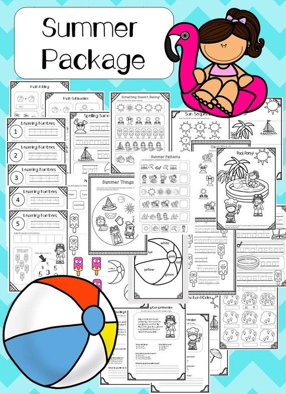 Pre-k Summer Package - Etsy