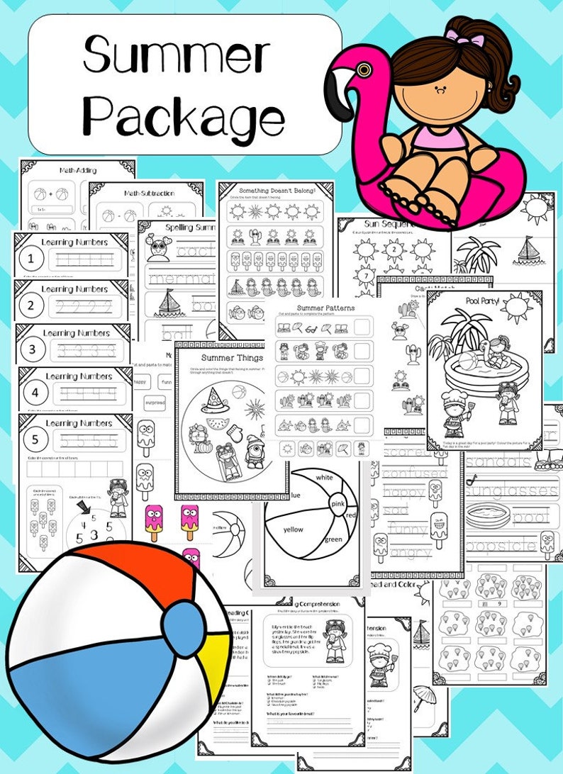 Pre-k+ Summer Package - Etsy
