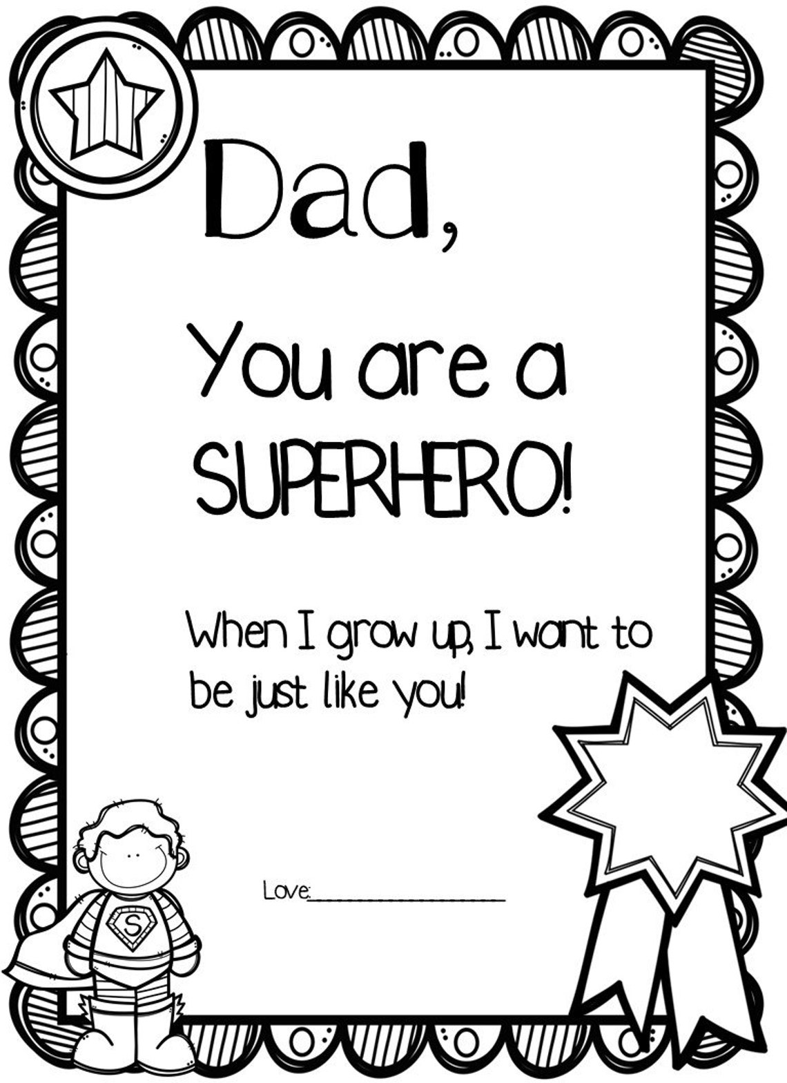 Superhero Father's Day - Etsy