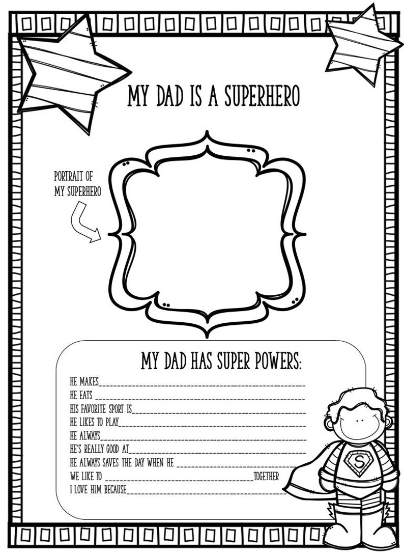 Superhero Father's Day - Etsy