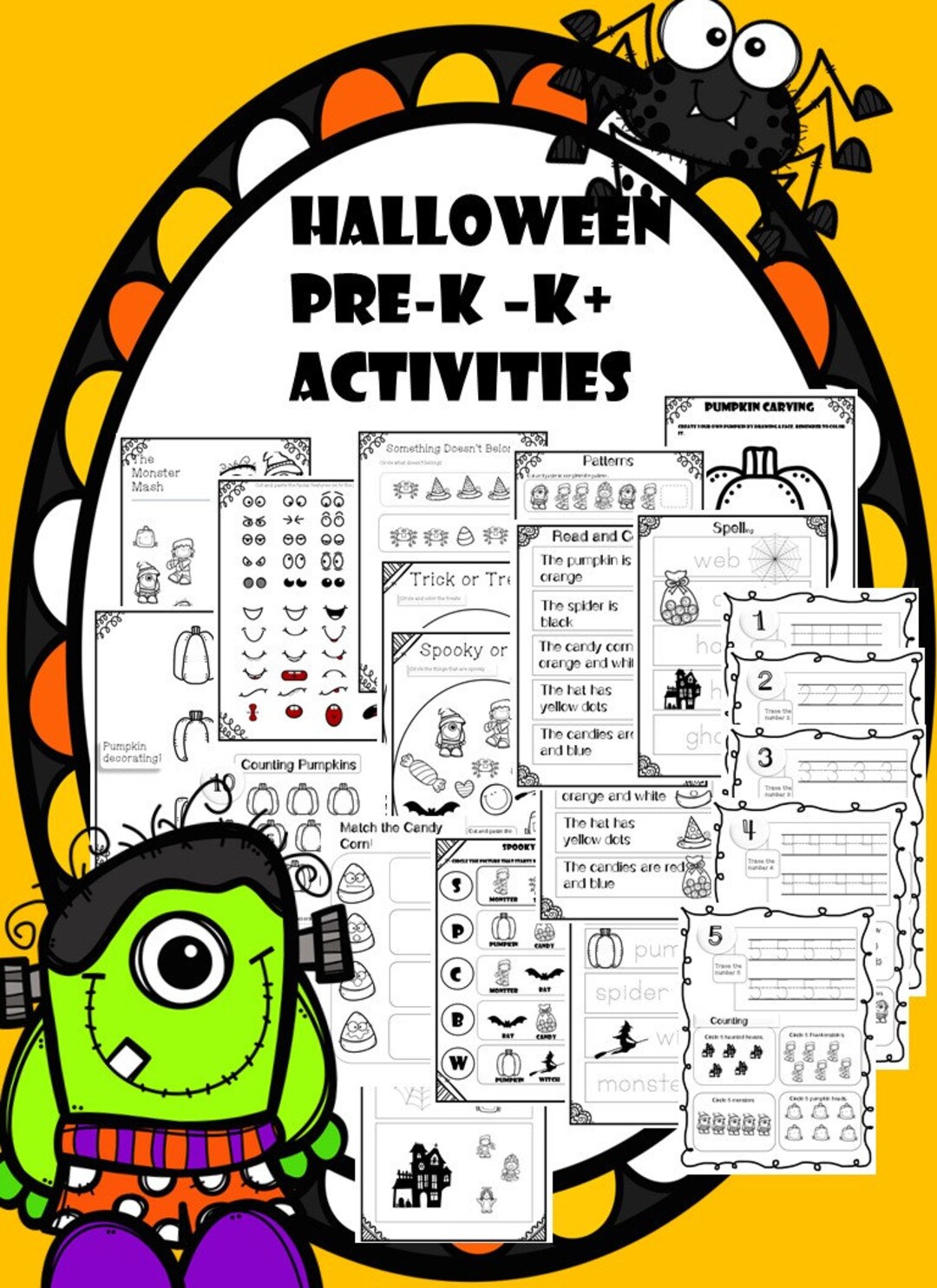 Prek+ Halloween Package - Etsy