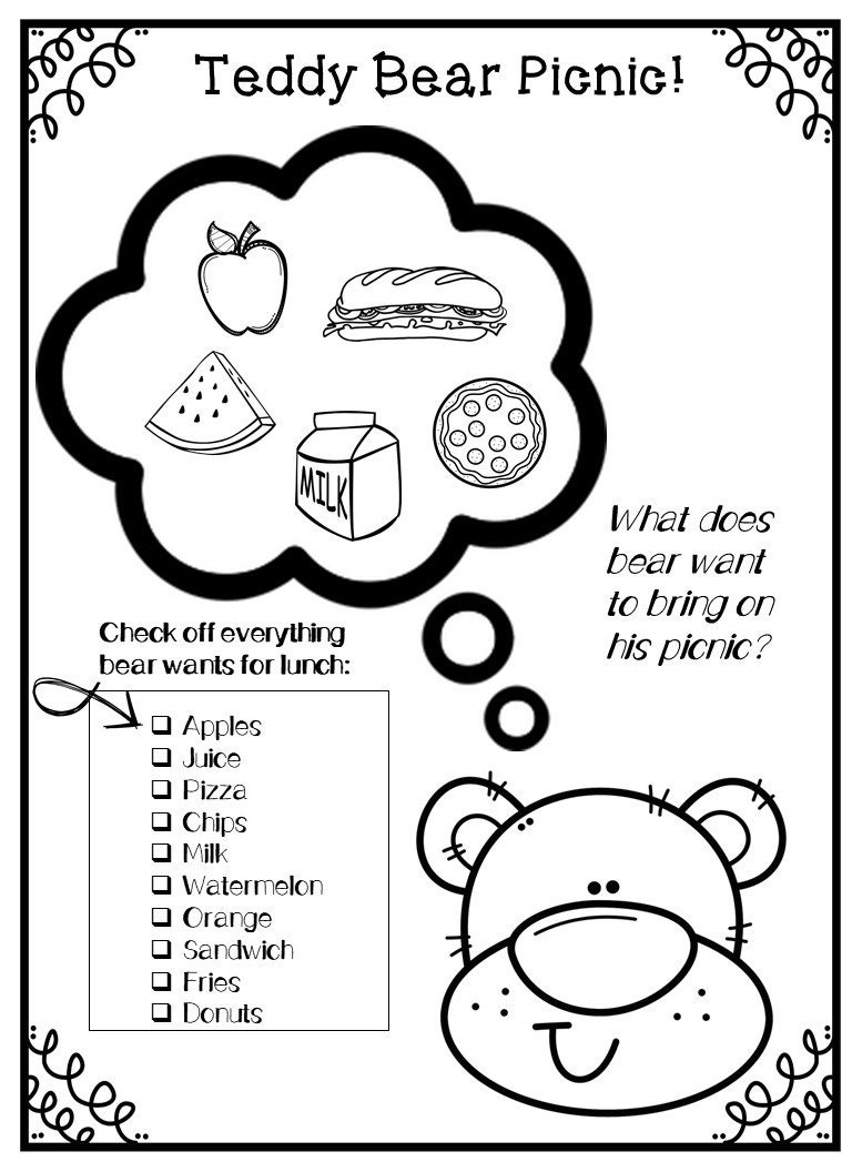 Teddy Bear Picnic-prek+ Package - Etsy
