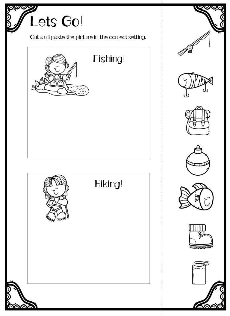 Go Fish Preschool Packet - Etsy