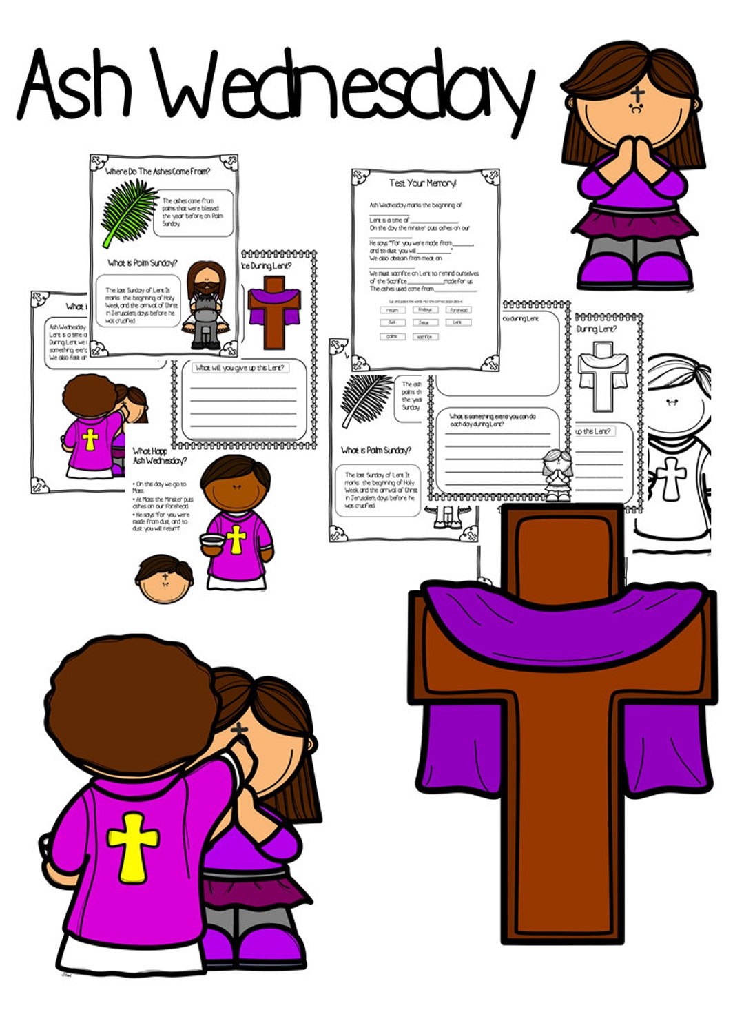 Ash Wednesday Packet - Etsy