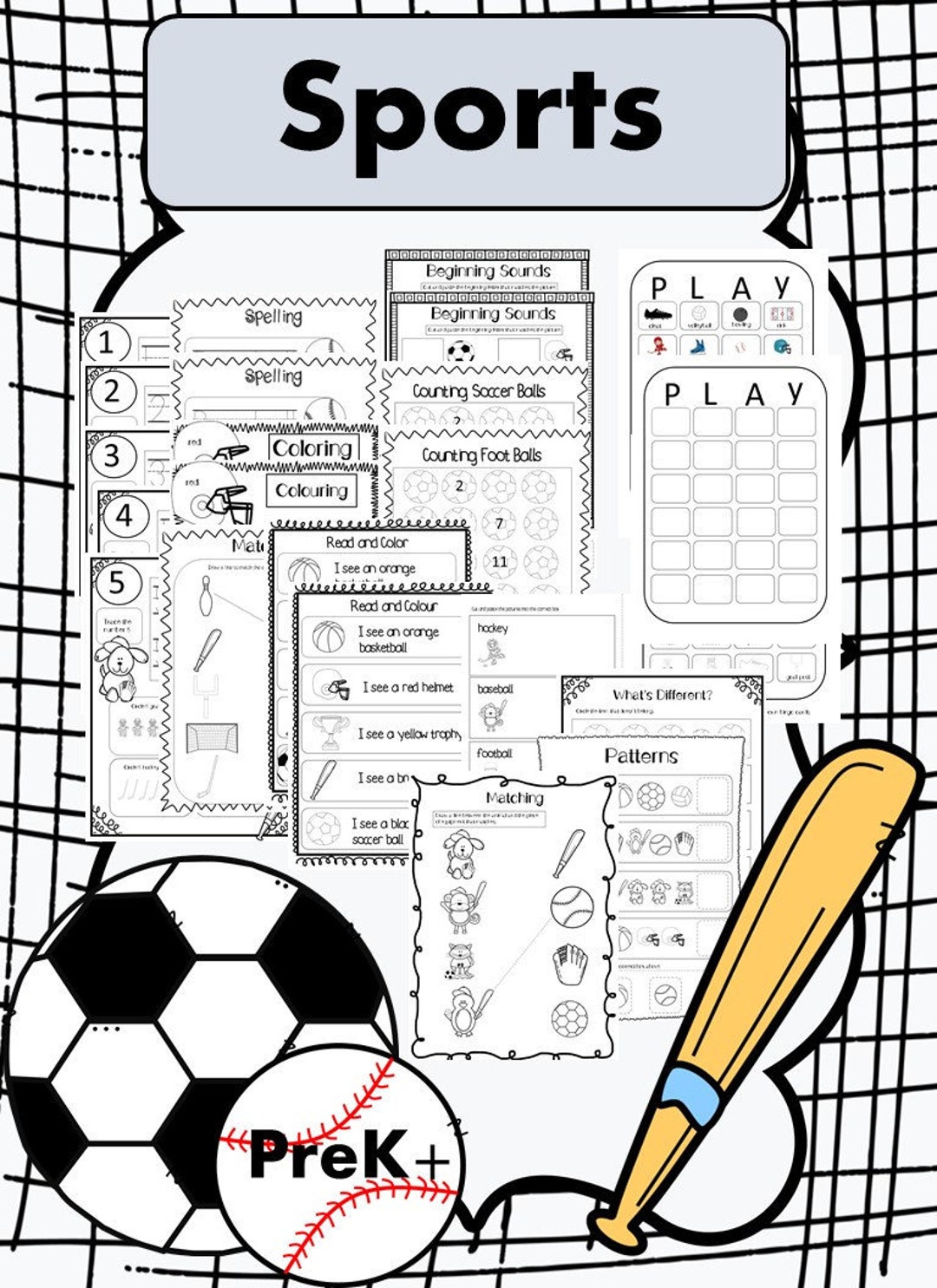 Prek+ Sports Package - Etsy