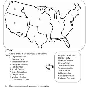 Westward Expansion Map Activities - Etsy