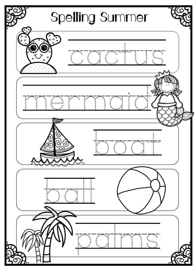 Pre-k+ Summer Package - Etsy