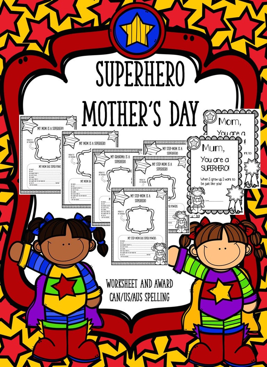 Superhero Mother's Day - Etsy