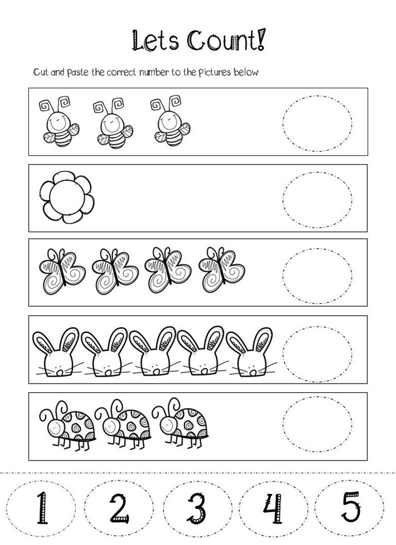 Prek-k+ Spring Worksheet Package - Etsy