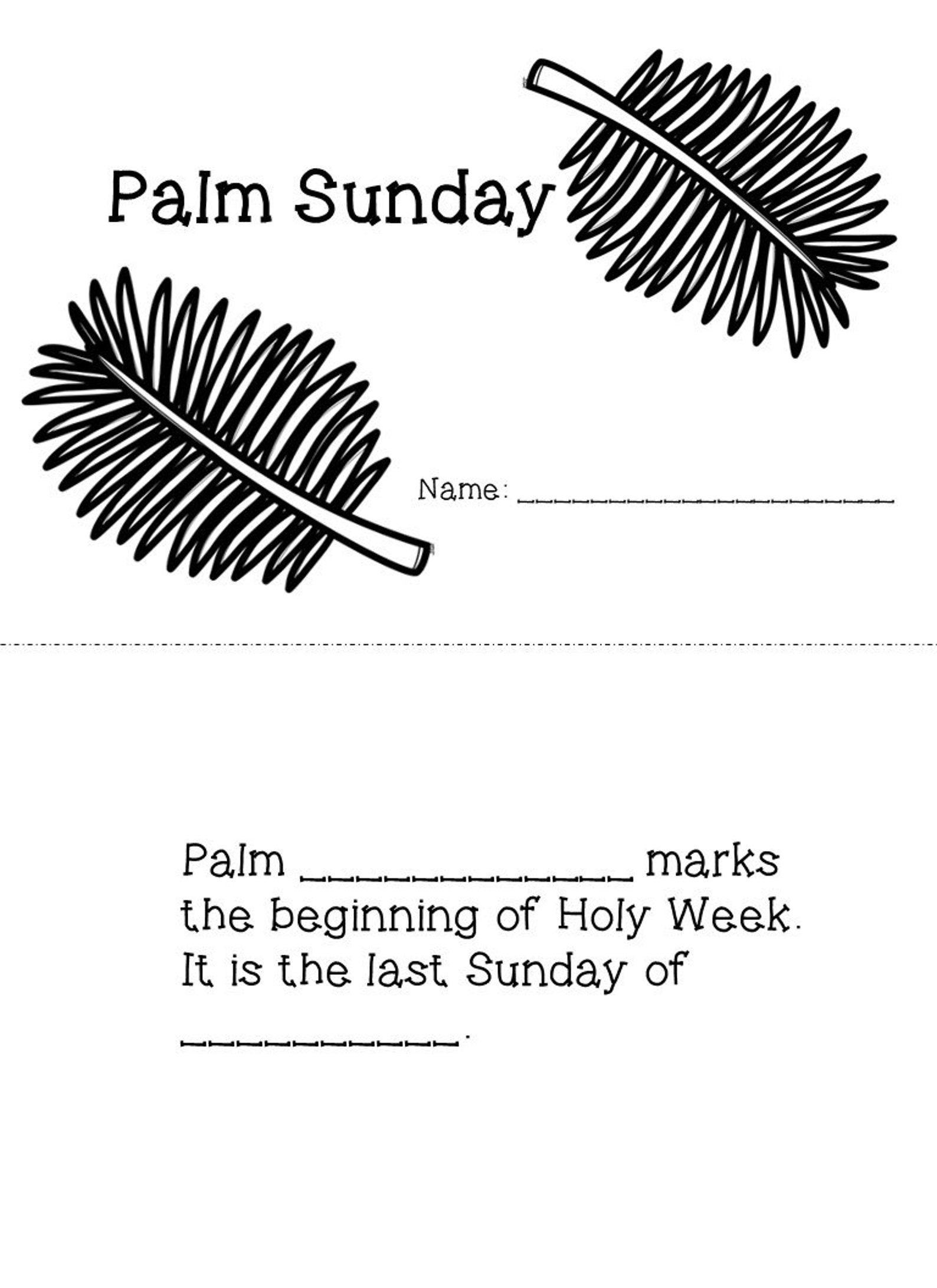 Palm Sunday Package - Etsy