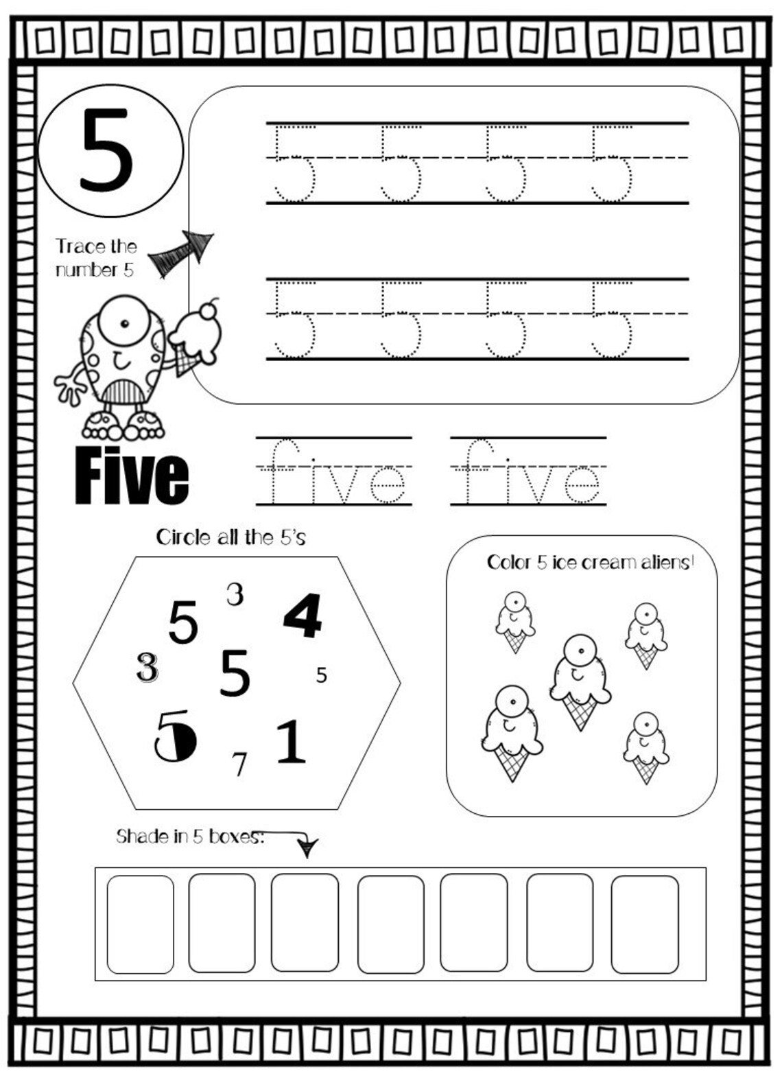 Outer Space Numbers 1 to 10 - Etsy