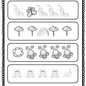 Prek-k+ Spring Worksheet Package - Etsy