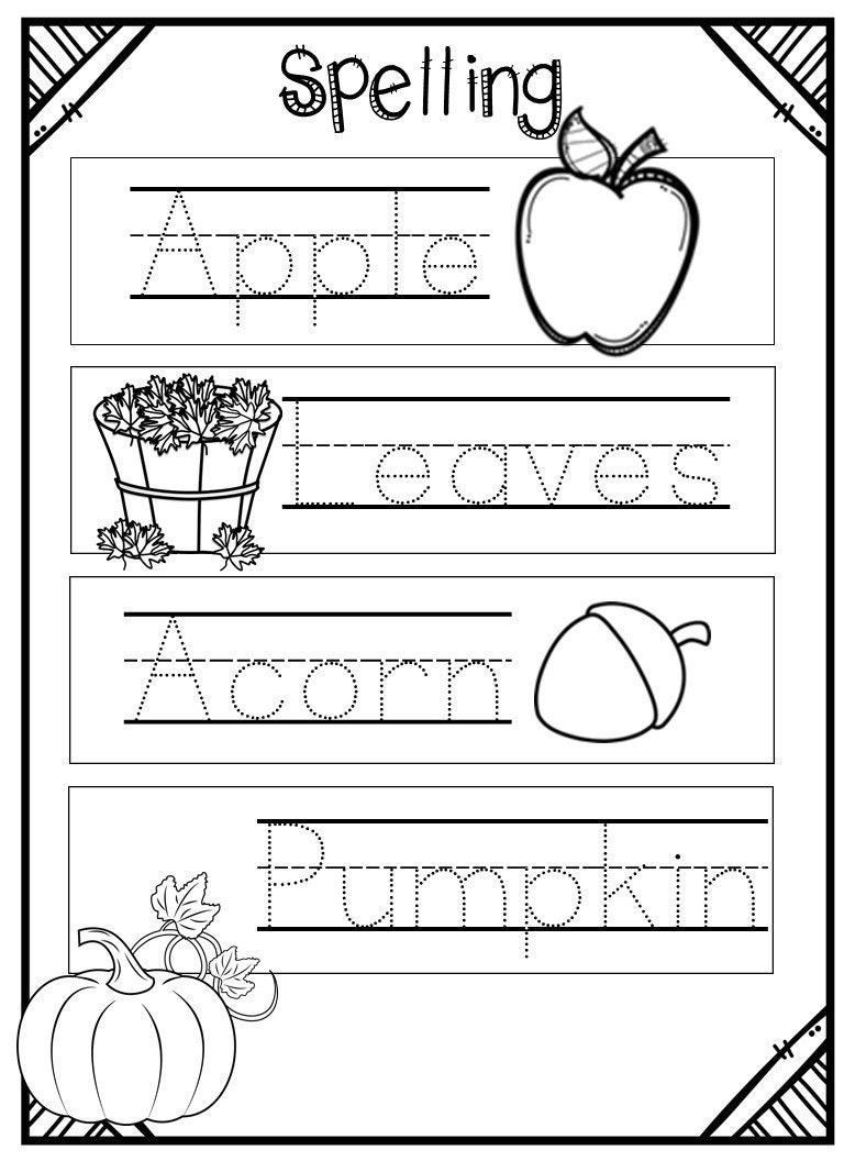 Apple Picking: Fall Worksheets - Etsy