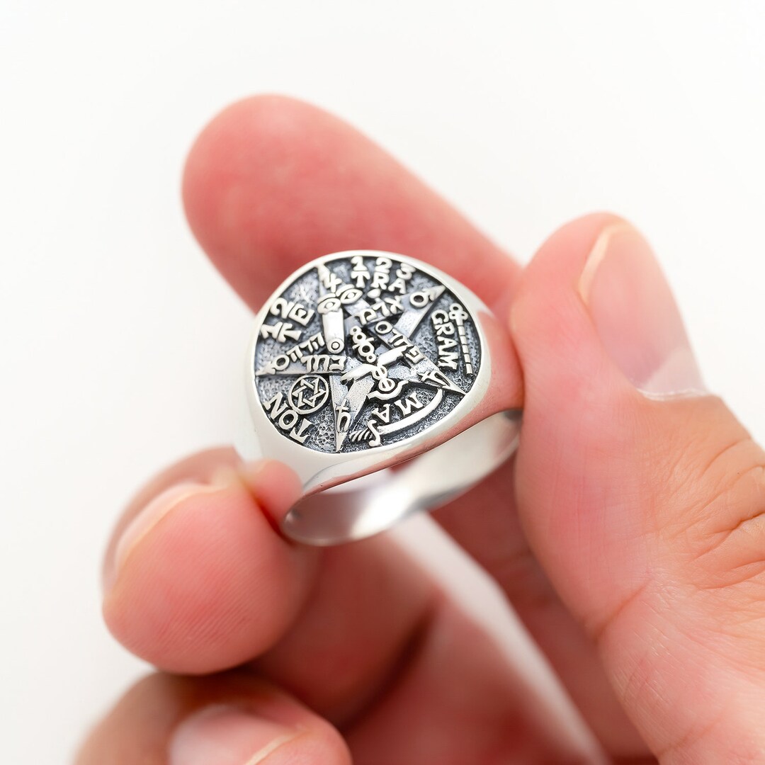 Tetragrammaton Name of God YHVH Yahweh 925 Sterling Silver Hebrew ...