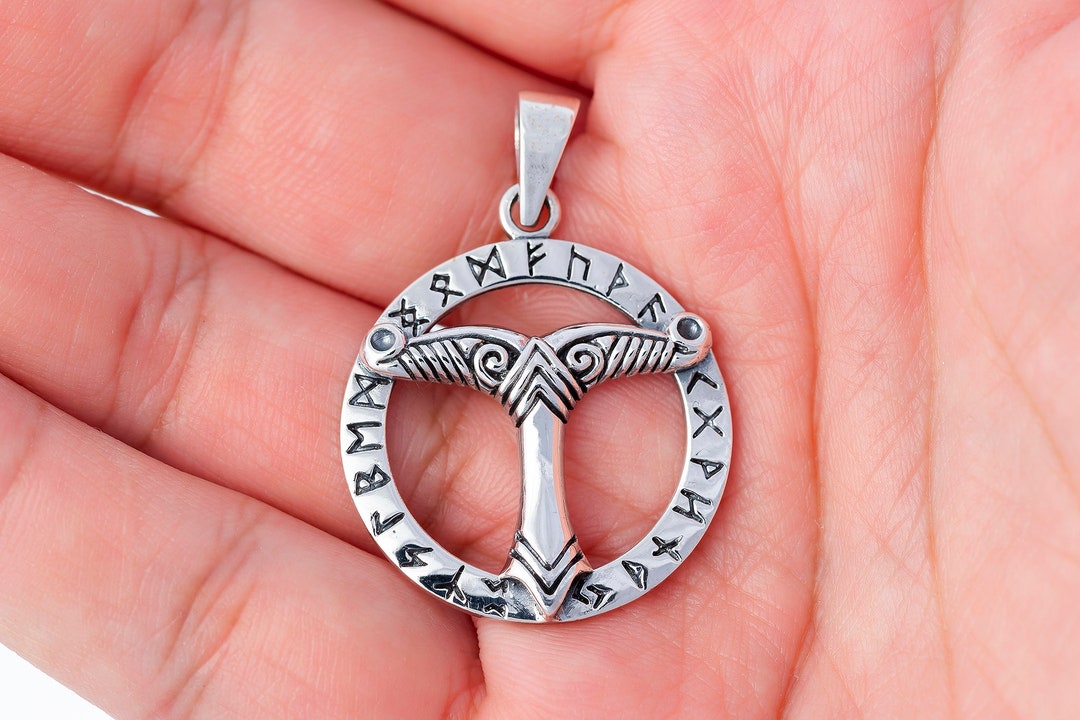 Irminsul Sacral Pillar Saxon Viking Norse Runes 925 Sterling Silver ...