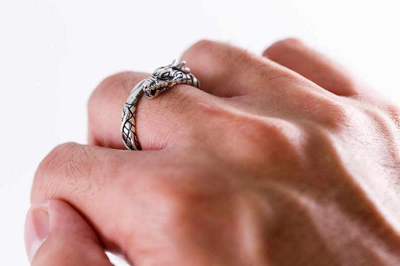 Viking Wikinger Jormungand Midgard Serpent Snake Norse Dragon Sterling ...