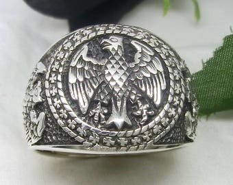 German Eagle Ring - Etsy