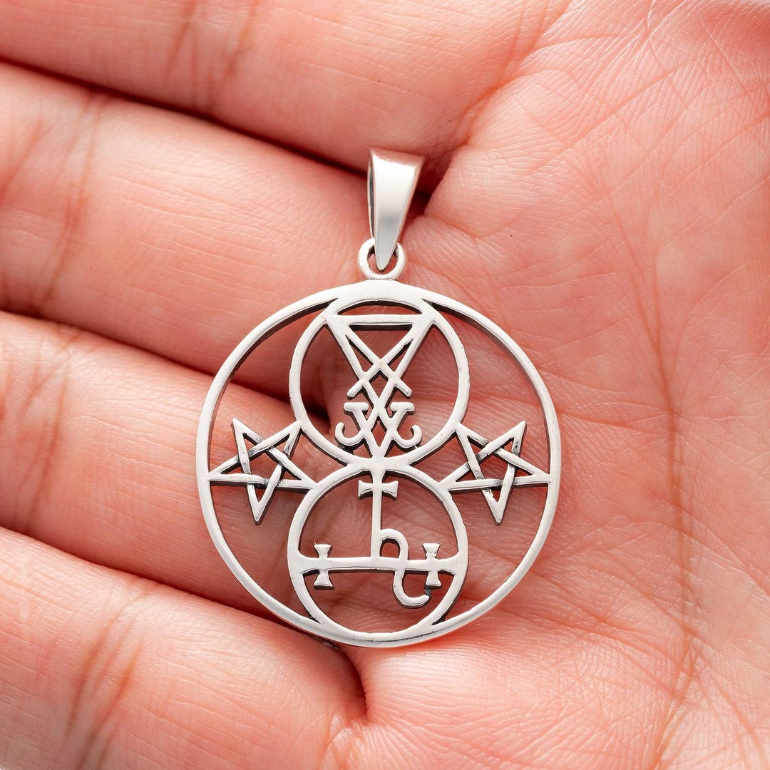 Sigils of Lucifer Lilith Pentagram Sterling Silver 925 Handcrafted ...